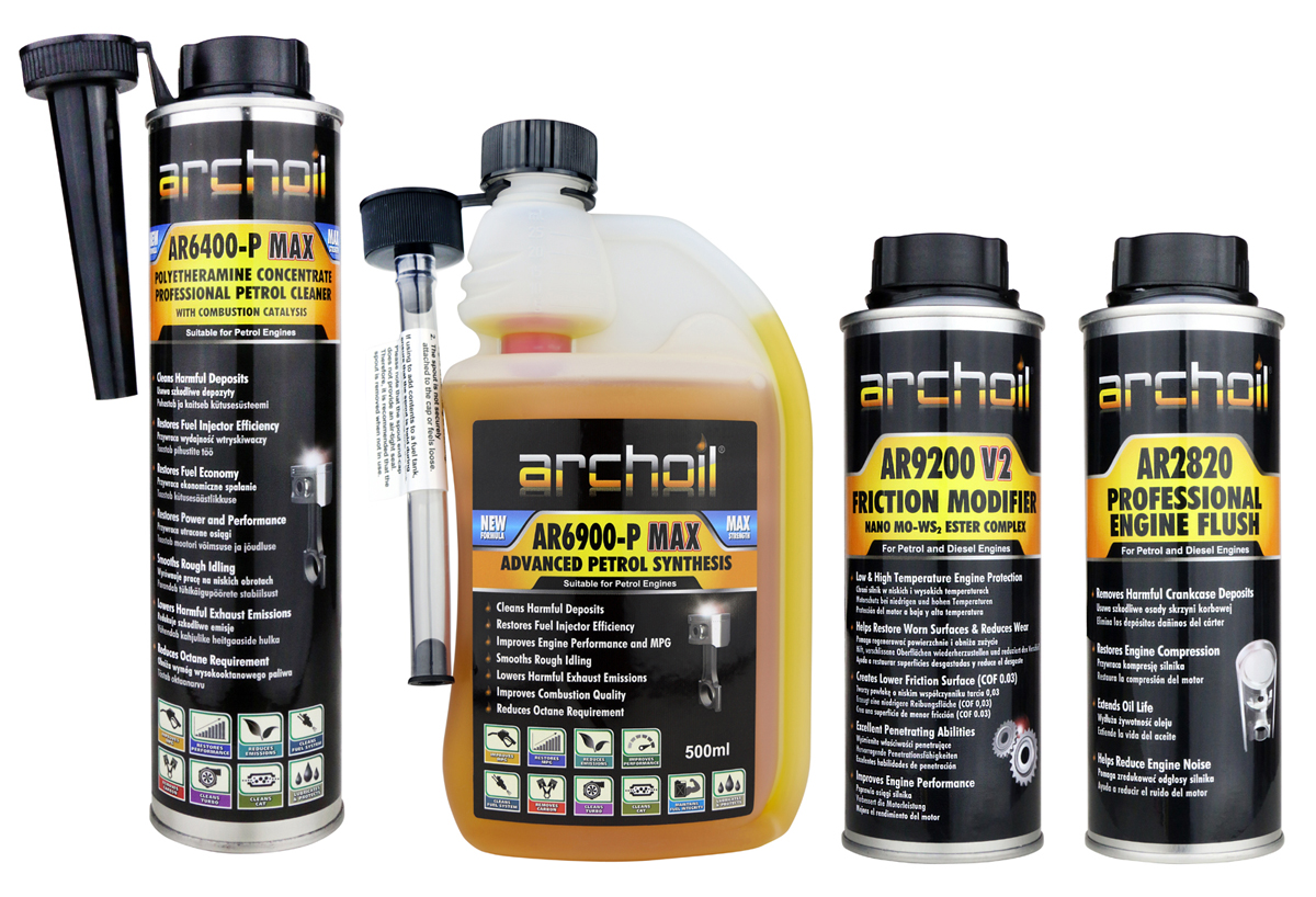 Archoil Professional Petrol Service Pack for petrol engines.